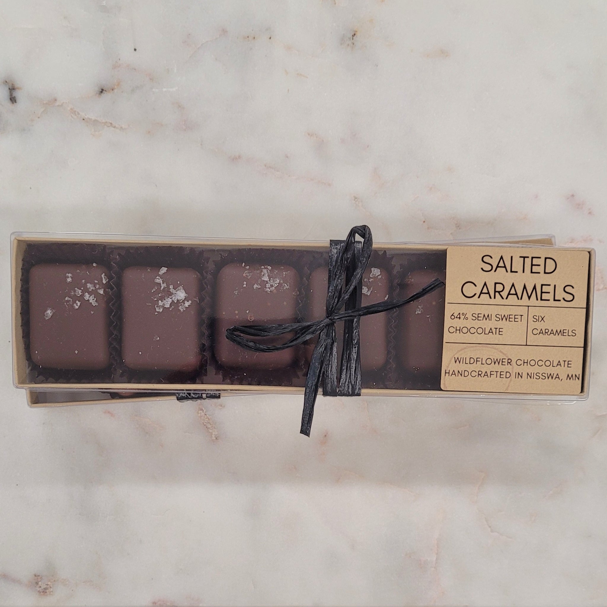 Salted Caramels - Six Piece Box – Wildflower Chocolate
